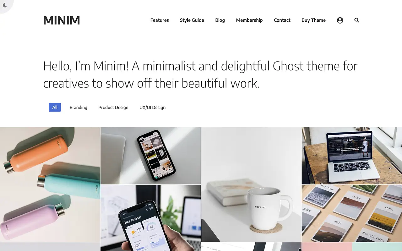 Minim Ghost Theme