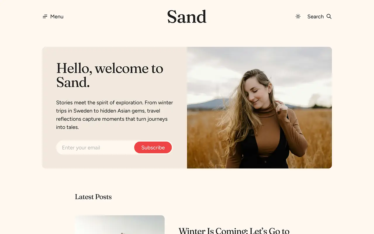 Sand Ghost Theme
